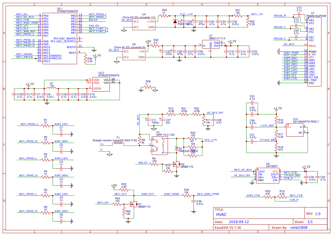 HVAC - EasyEDA open source hardware lab