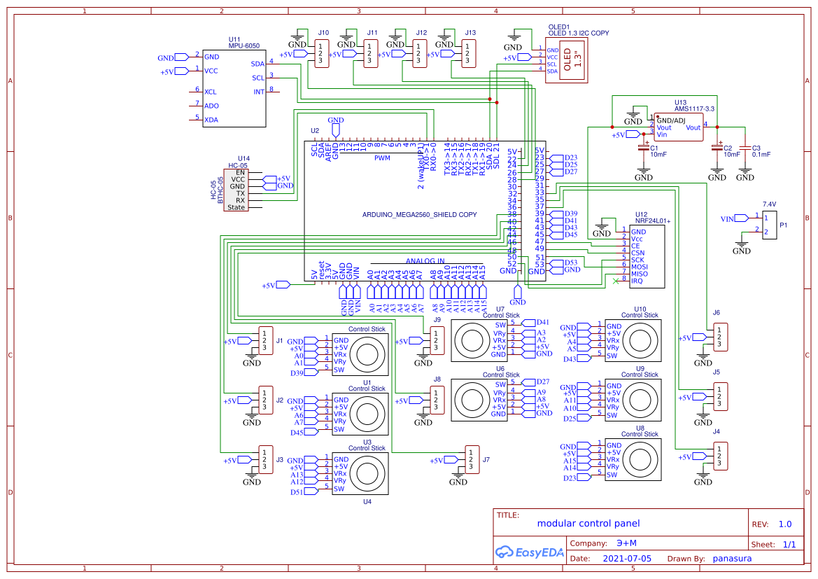 modular control panel - EasyEDA open source hardware lab