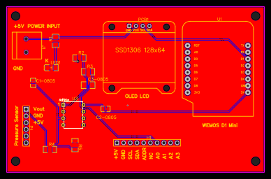 pressure sensor on wifi - OSHWLab