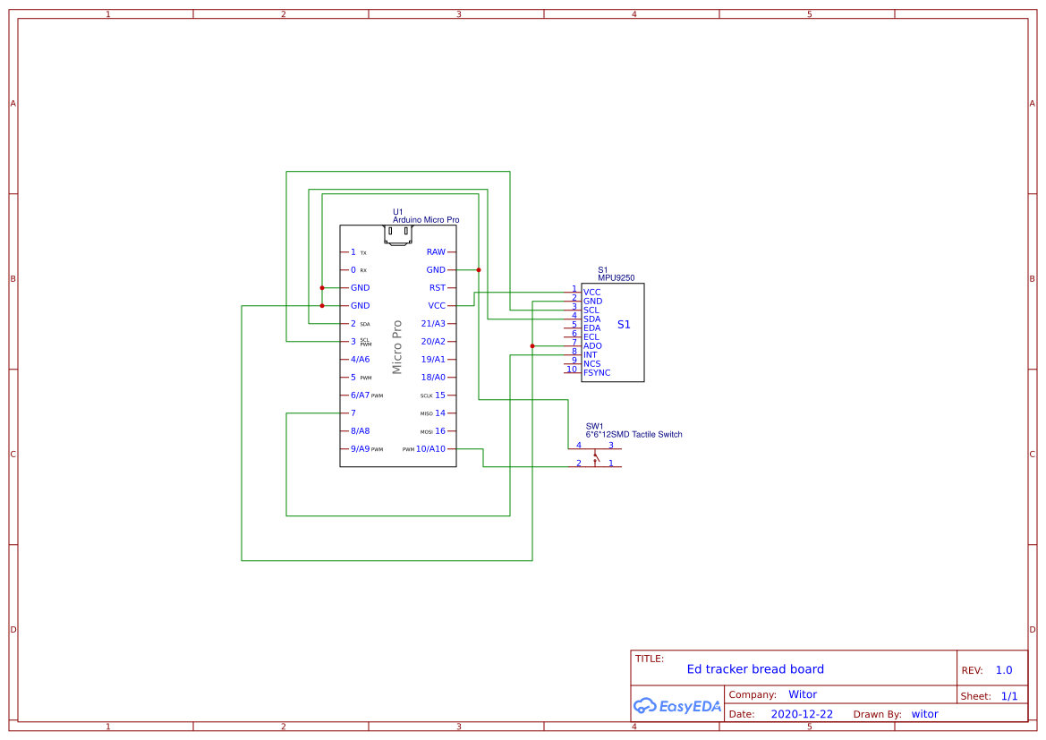 EDtracker board - EasyEDA open source hardware lab