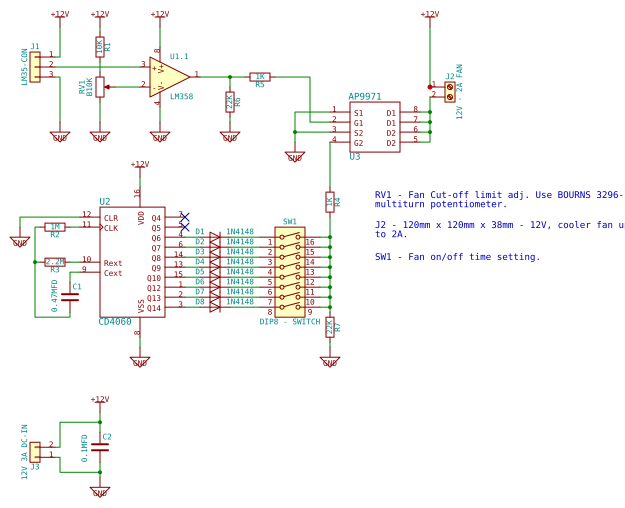 Automatic fan controller for server racks - OSHWLab