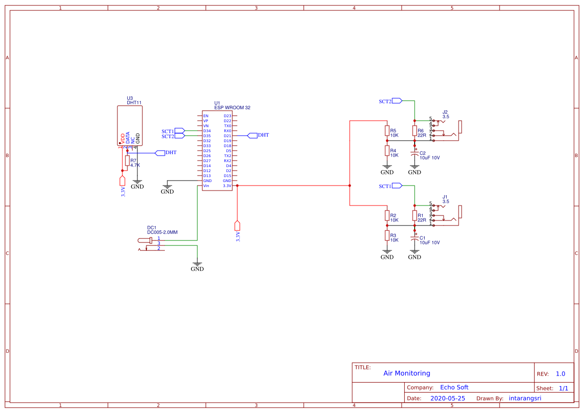AC Power Monitoring with SCT013-000 - EasyEDA open source hardware lab