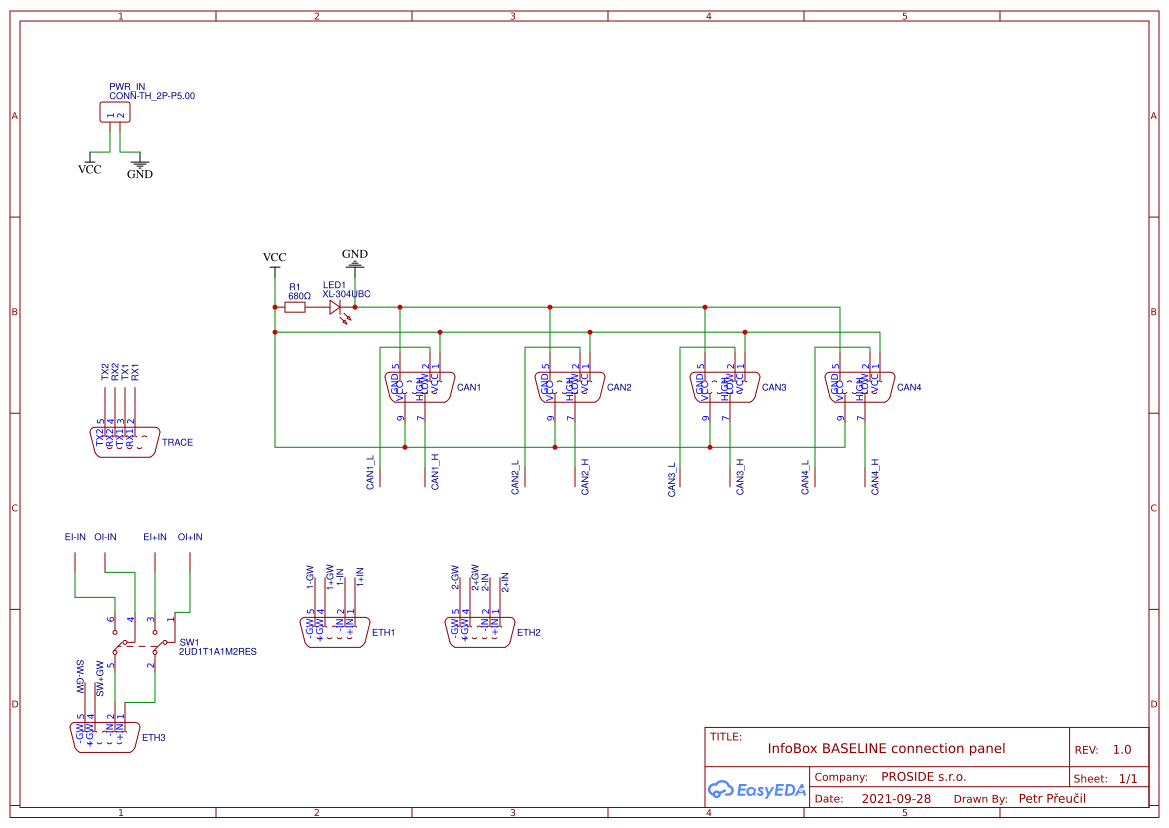 InfoBox PCB v0.1 - OSHWLab