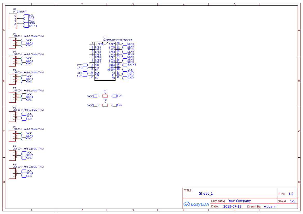 SSOP Vending MAchine Input Tracker - EasyEDA open source hardware lab