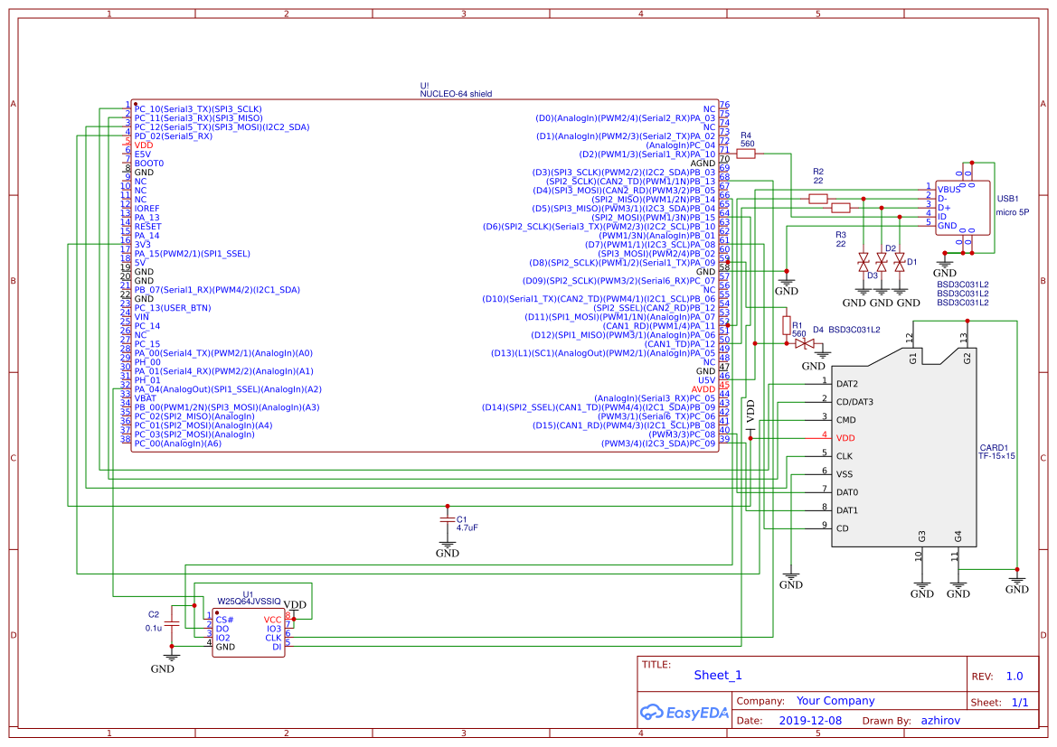 nucleo64 DFU SOCK - OSHWLab
