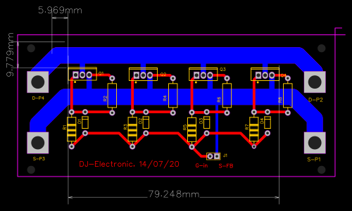 Inverter MOSFET board - EasyEDA open source hardware lab