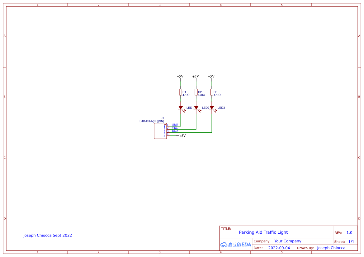 LED Traffic Light Parking Aid - OSHWLab
