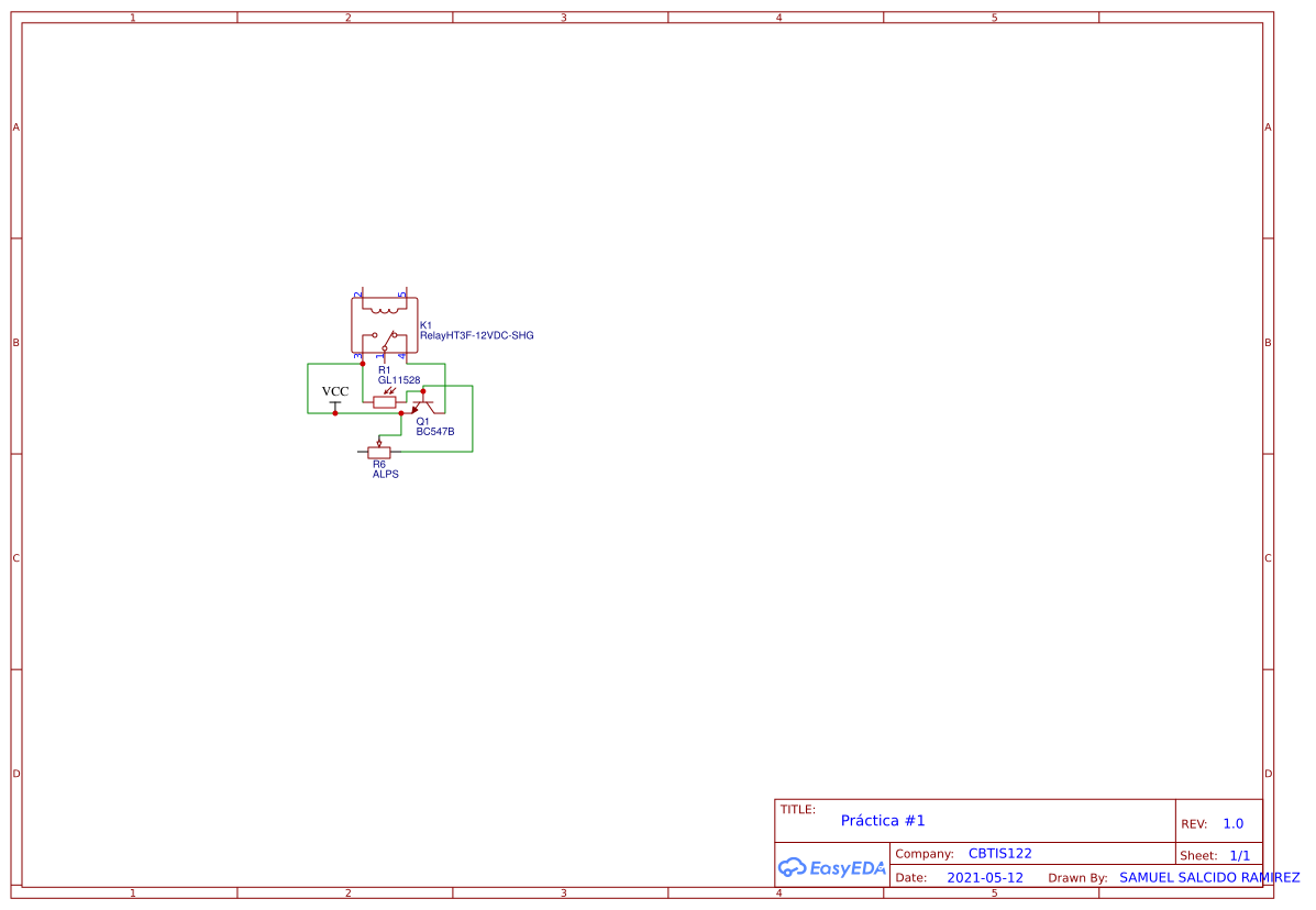 Práctica #1 Encender Foco - Platform for creating and sharing projects - OSHWLab