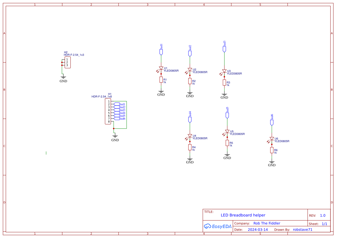 breadboard-helper SMD LEDS - EasyEDA open source hardware lab