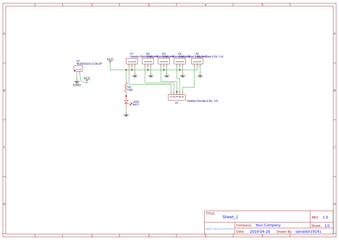 Conección Paralelo Servo - OSHWLab
