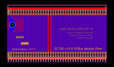 SC728 v1.0 Module Riser for RCBus - EasyEDA open source hardware lab