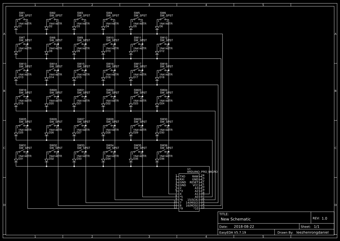 dactyl manuform terminal - EasyEDA open source hardware lab