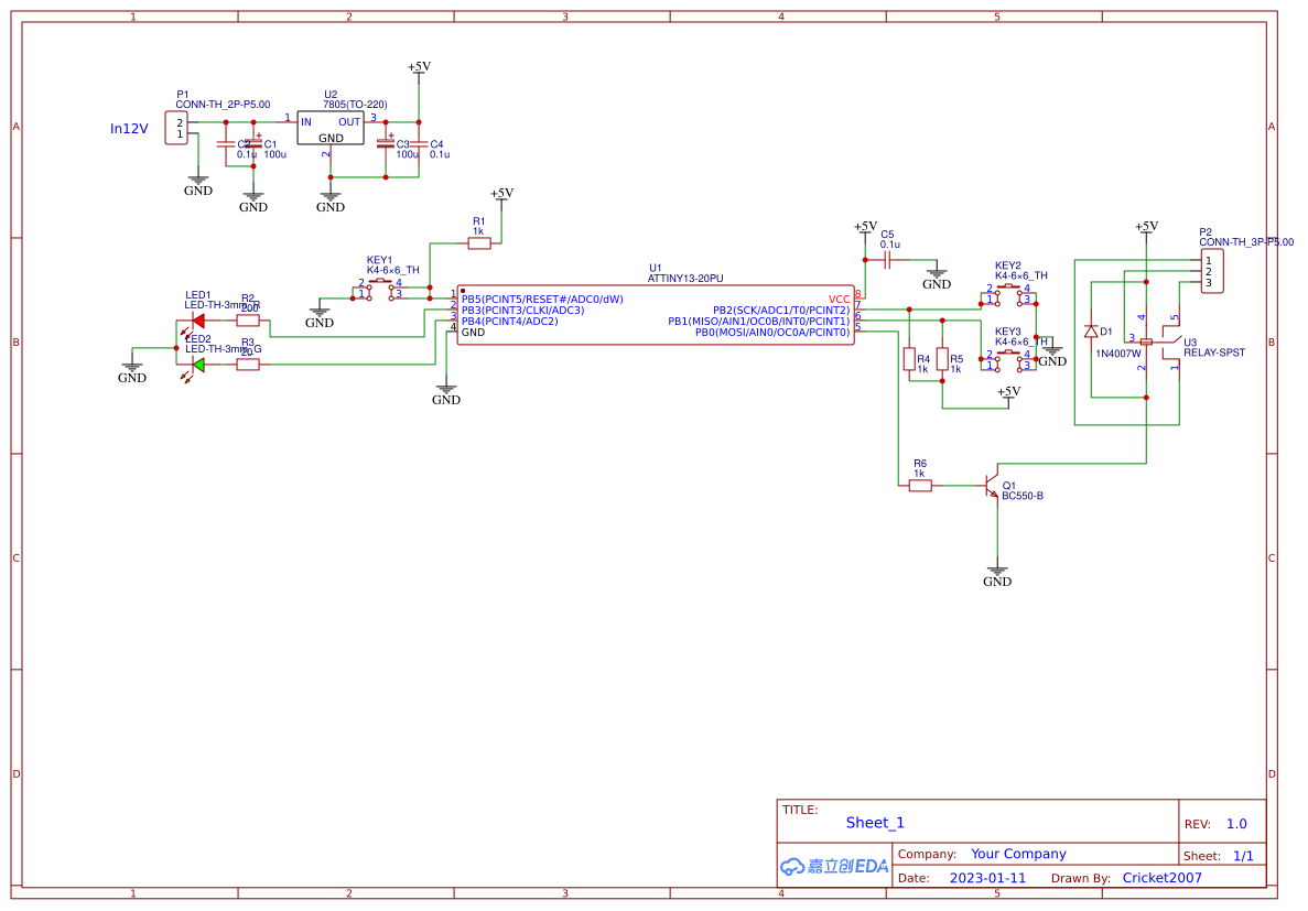 timer_t13 - EasyEDA open source hardware lab
