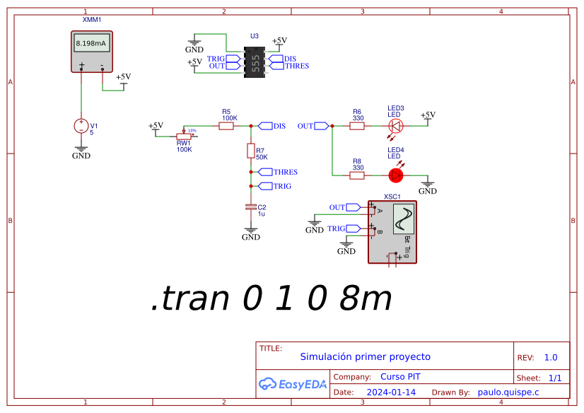 CURSO PIT - Primer proyecto - simulación - OSHWLab