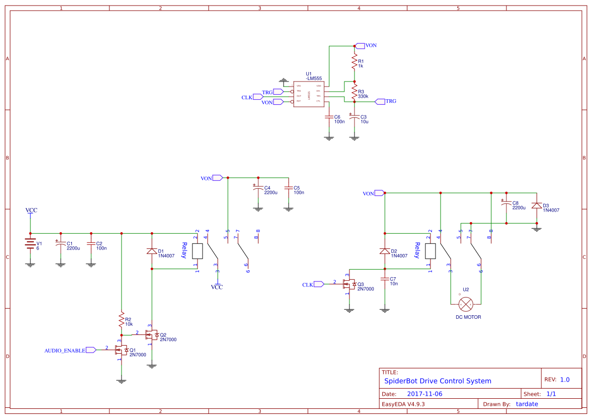 SpiderBot Drive Control System - EasyEDA open source hardware lab