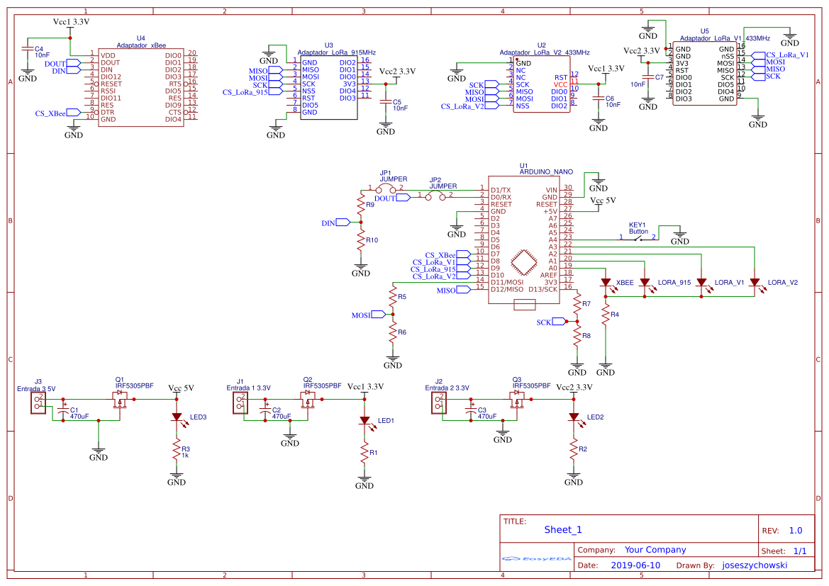 Placa Transmisora - EasyEDA open source hardware lab