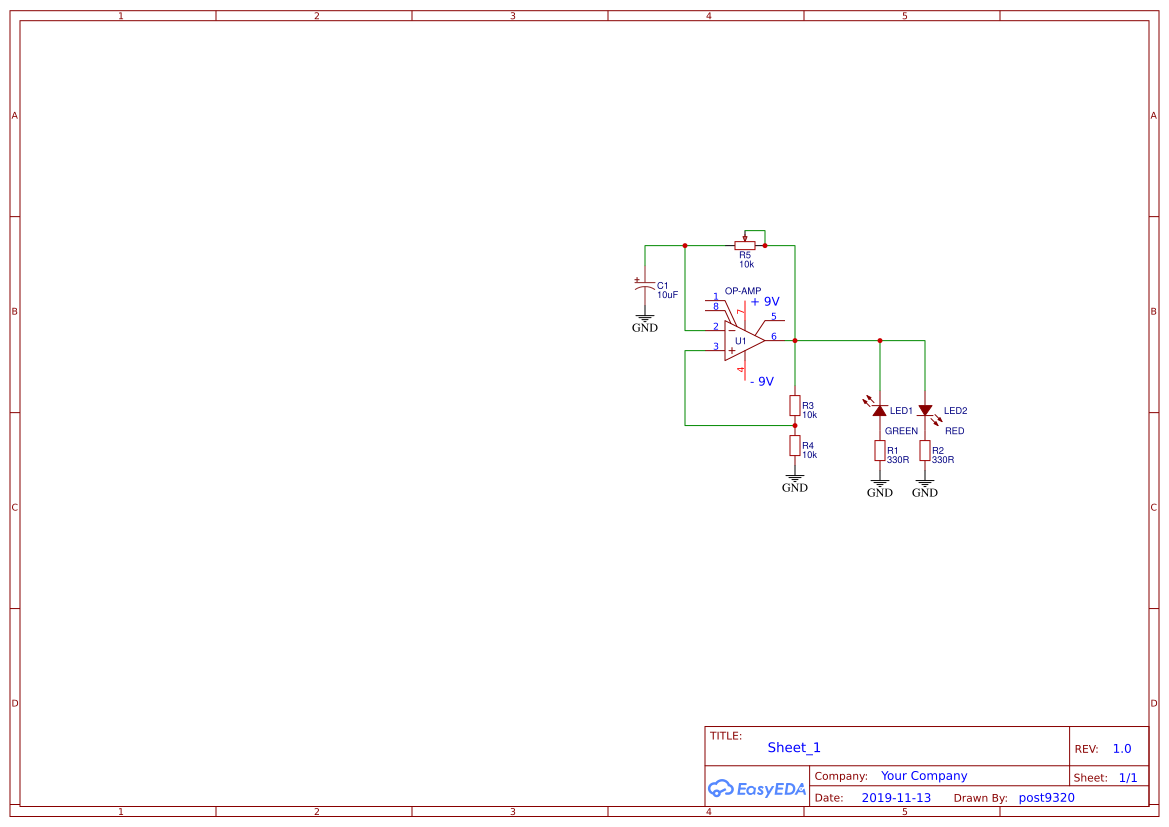 OP AMP TEST - EasyEDA open source hardware lab