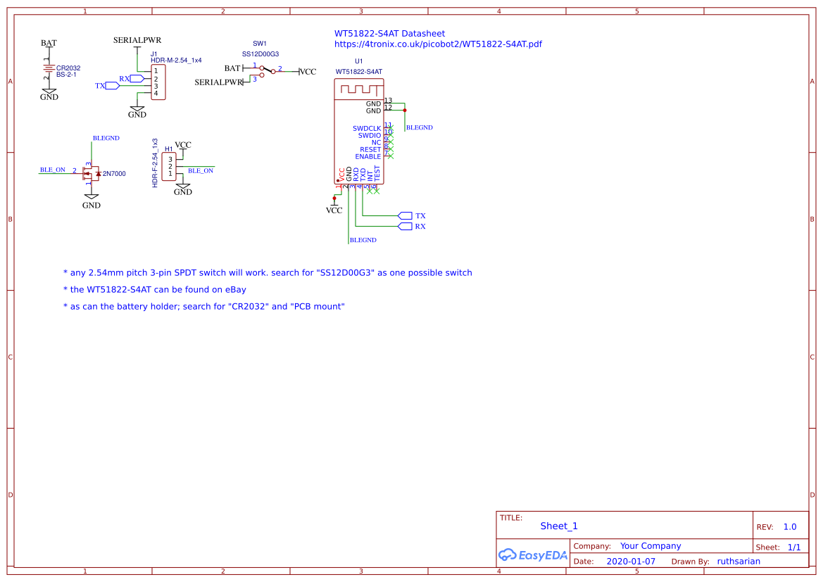 Motion Activated BLE Beacon - EasyEDA open source hardware lab