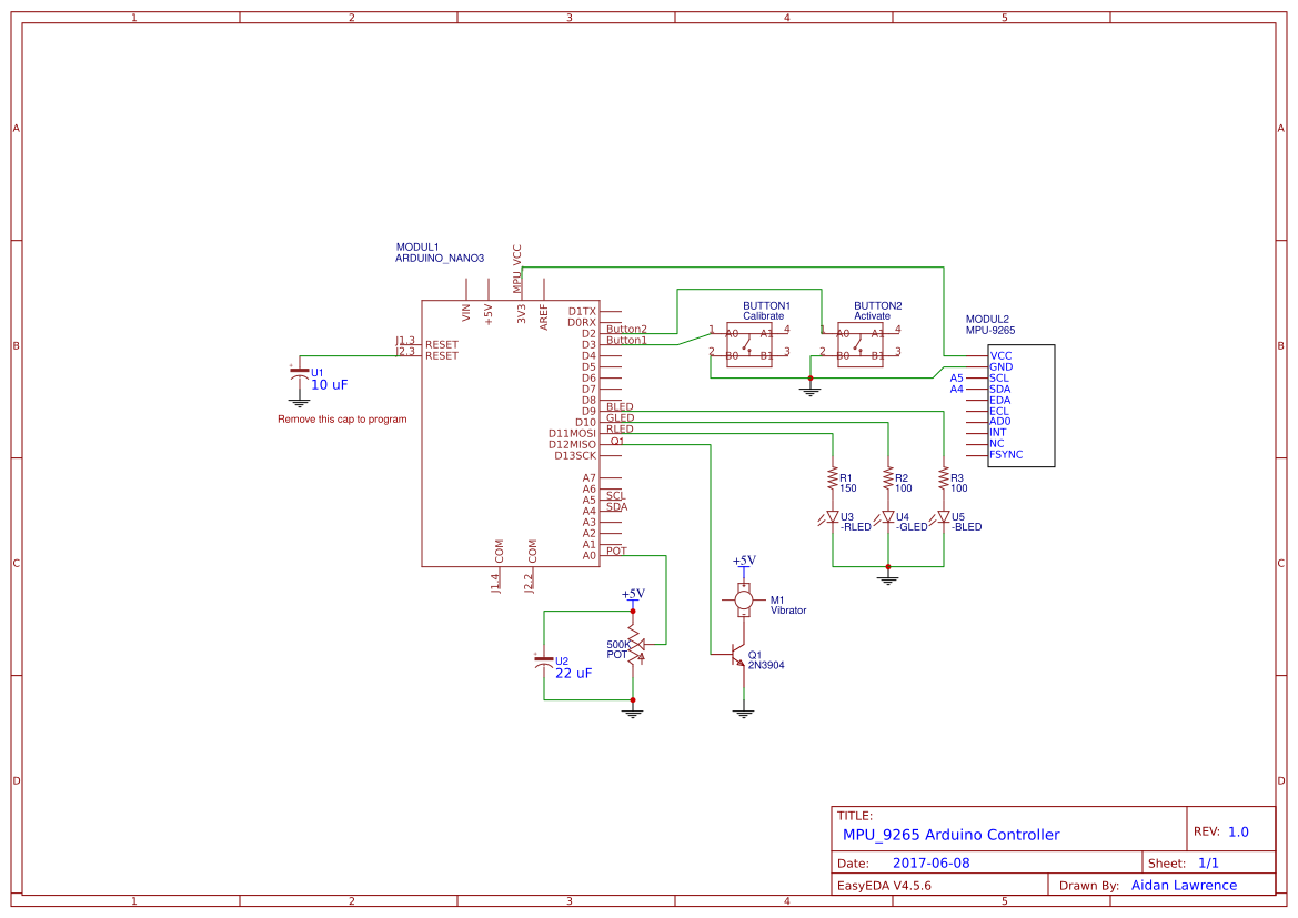 MPU_Arduino_Controller - OSHWLab