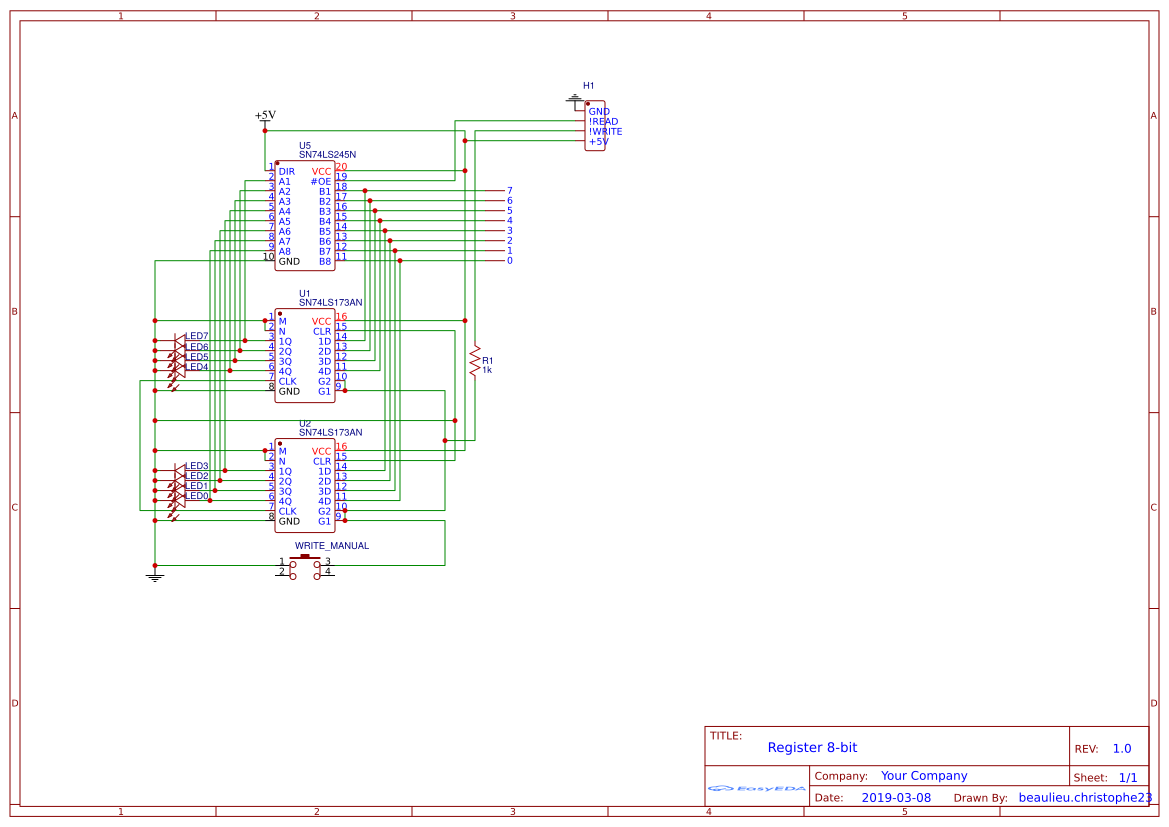 Register - Homemade Computer - EasyEDA open source hardware lab