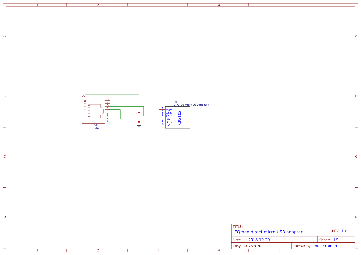 EQmod direct micro USB adapter copy - EasyEDA open source hardware lab