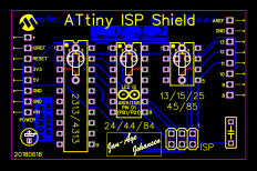 ATTiny Console V1 Through Hole - EasyEDA open source hardware lab