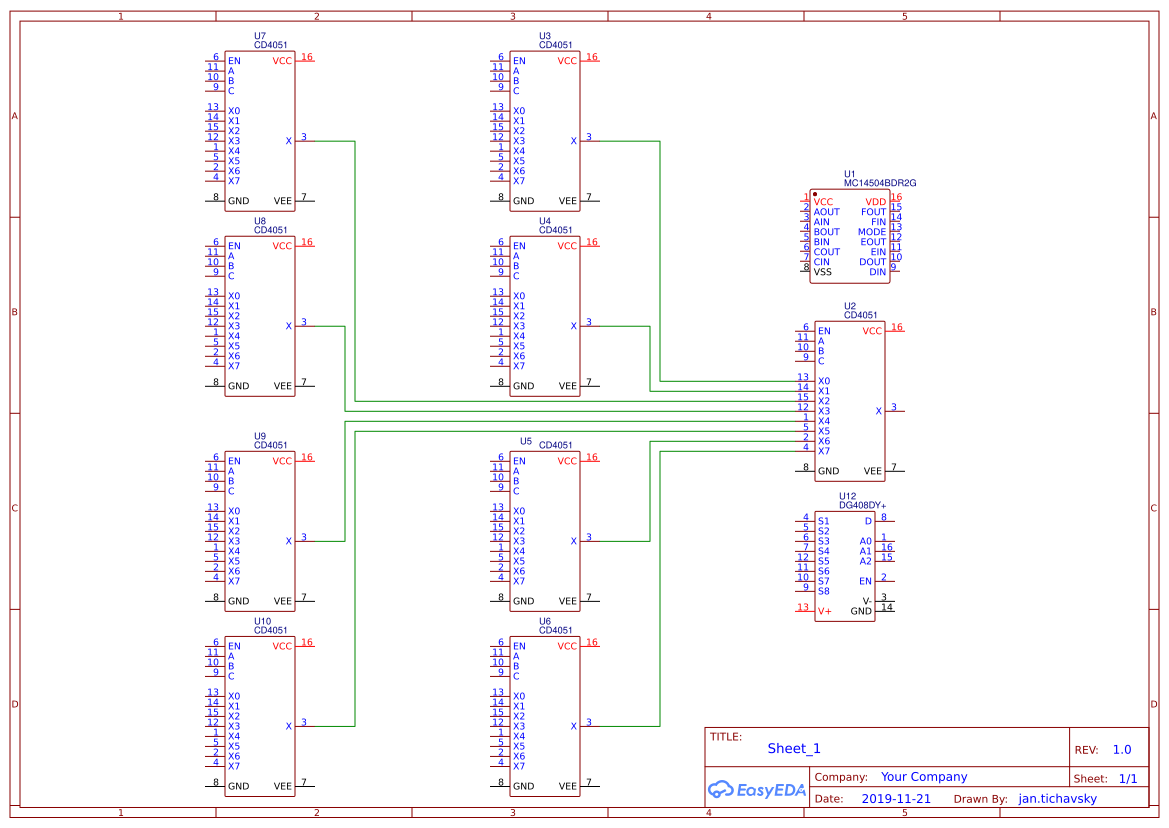 15V input multiplexer - EasyEDA open source hardware lab