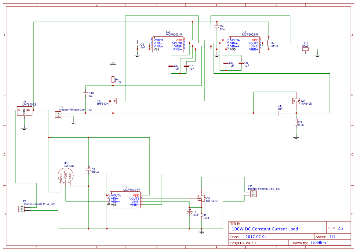 Electronic load - EasyEDA open source hardware lab