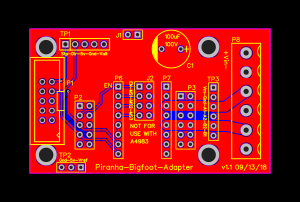 Piranha CNC Bigfoot Adapter - EasyEDA open source hardware lab