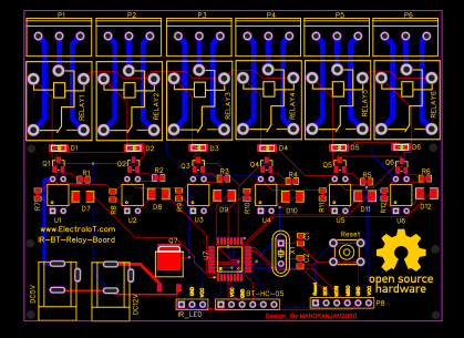 Arduino Remote Relay Board - OSHWLab
