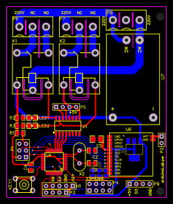 2relay_si4432_key - EasyEDA open source hardware lab
