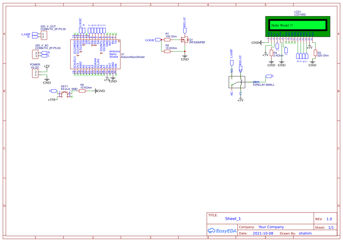 Kontrolnaya rabota - EasyEDA open source hardware lab