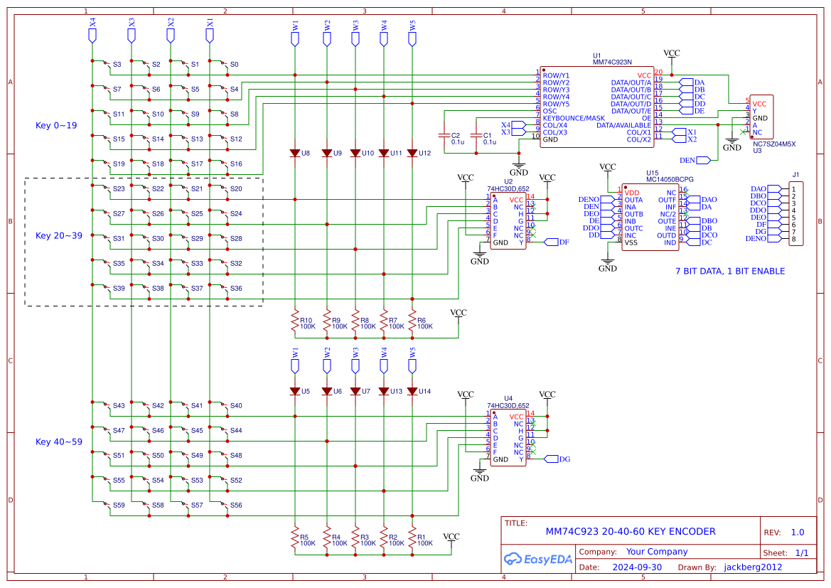 MM74C923 20-40-60 Key Encoder - OSHWLab