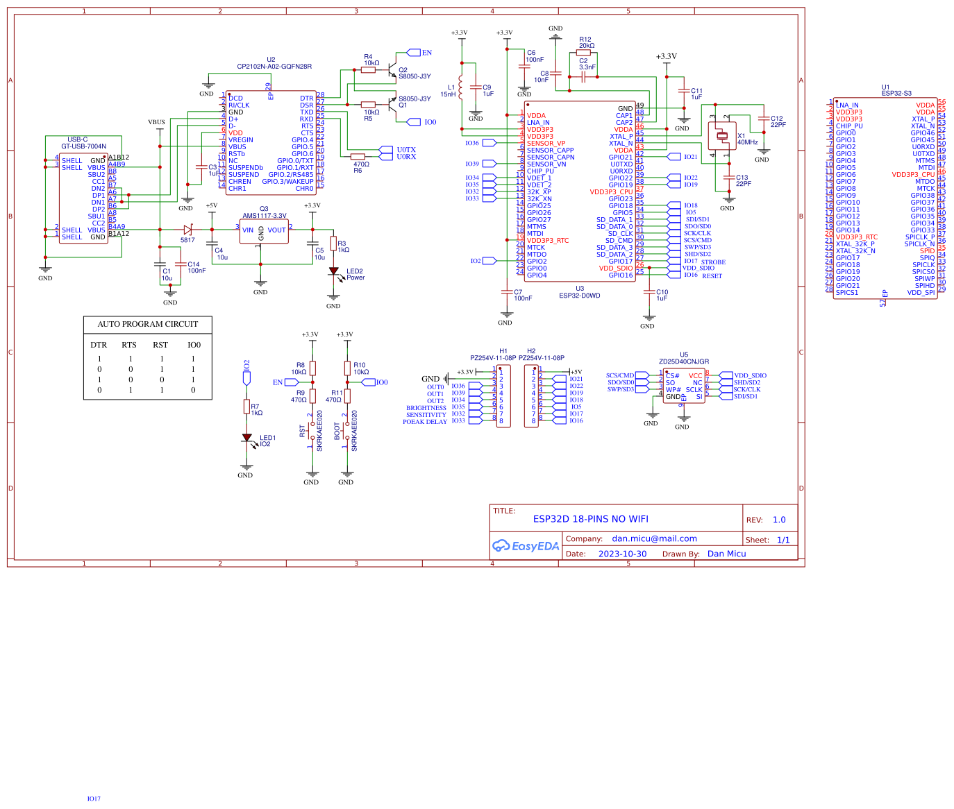 ESP32D_Micro16 - EasyEDA open source hardware lab