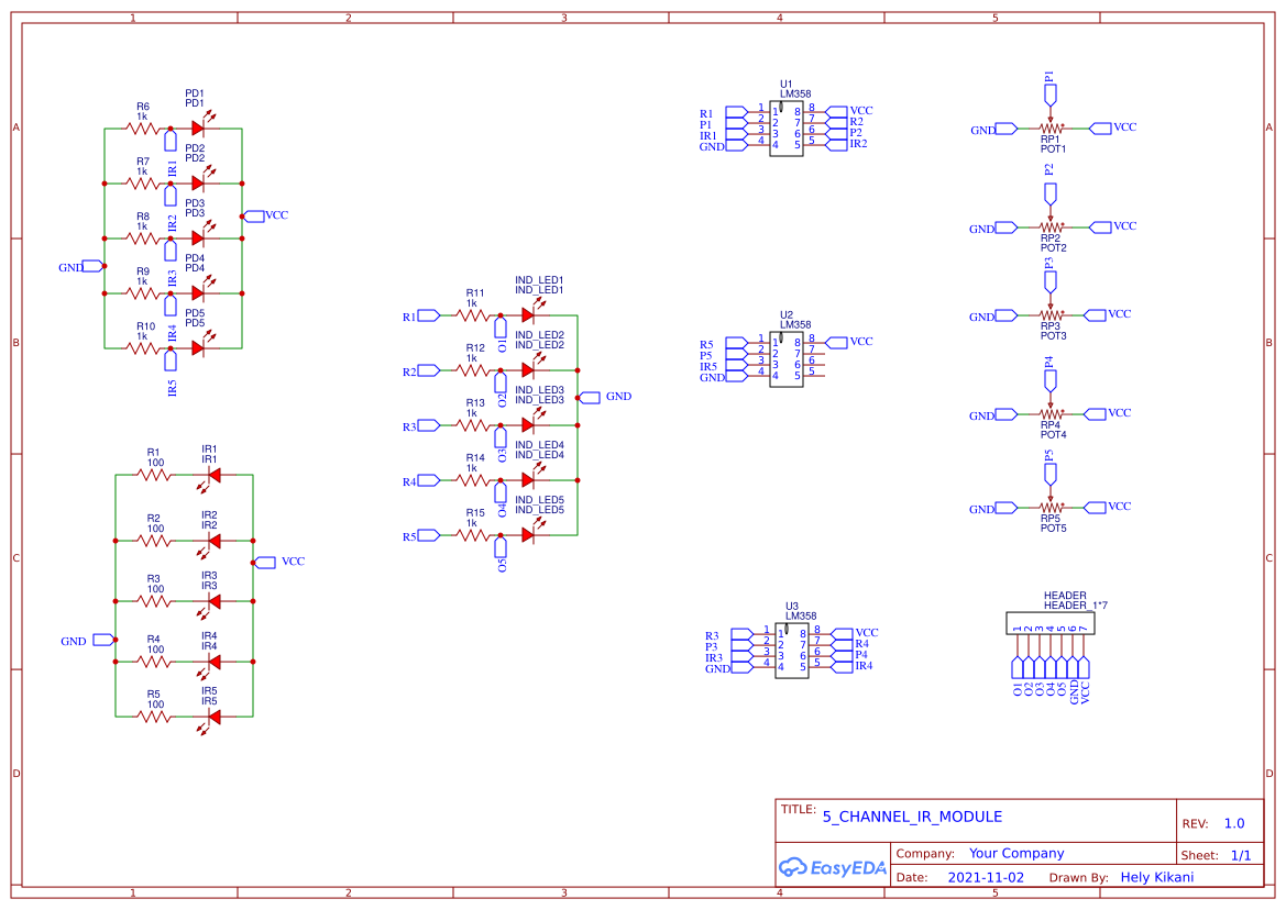 5_CHANNEL_IR_MODULE - OSHWLab