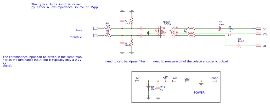 Colecovision FMS6410B S-Video/Composite - (Schema) - OSHWLab