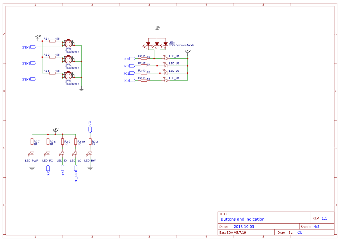 Multi-channel LED controller, 12V 1A per channel, 1500Hz PWM, RS485/Bluetooth control - EasyEDA ...