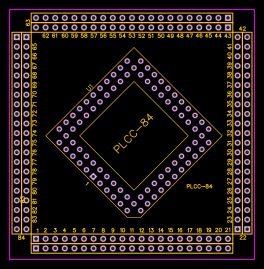 PLCC-84 Breadboard - EasyEDA open source hardware lab