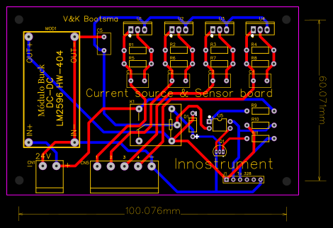 Current source and sensor board - OSHWLab