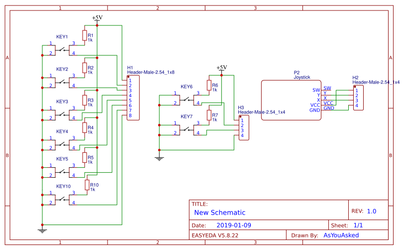 MR1 Controller key-pad - OSHWLab