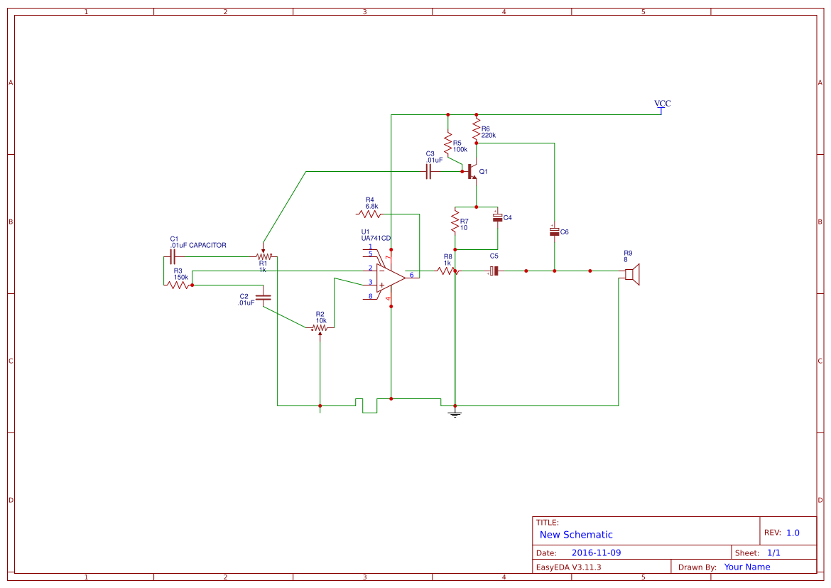 bass booster using ua741 - OSHWLab