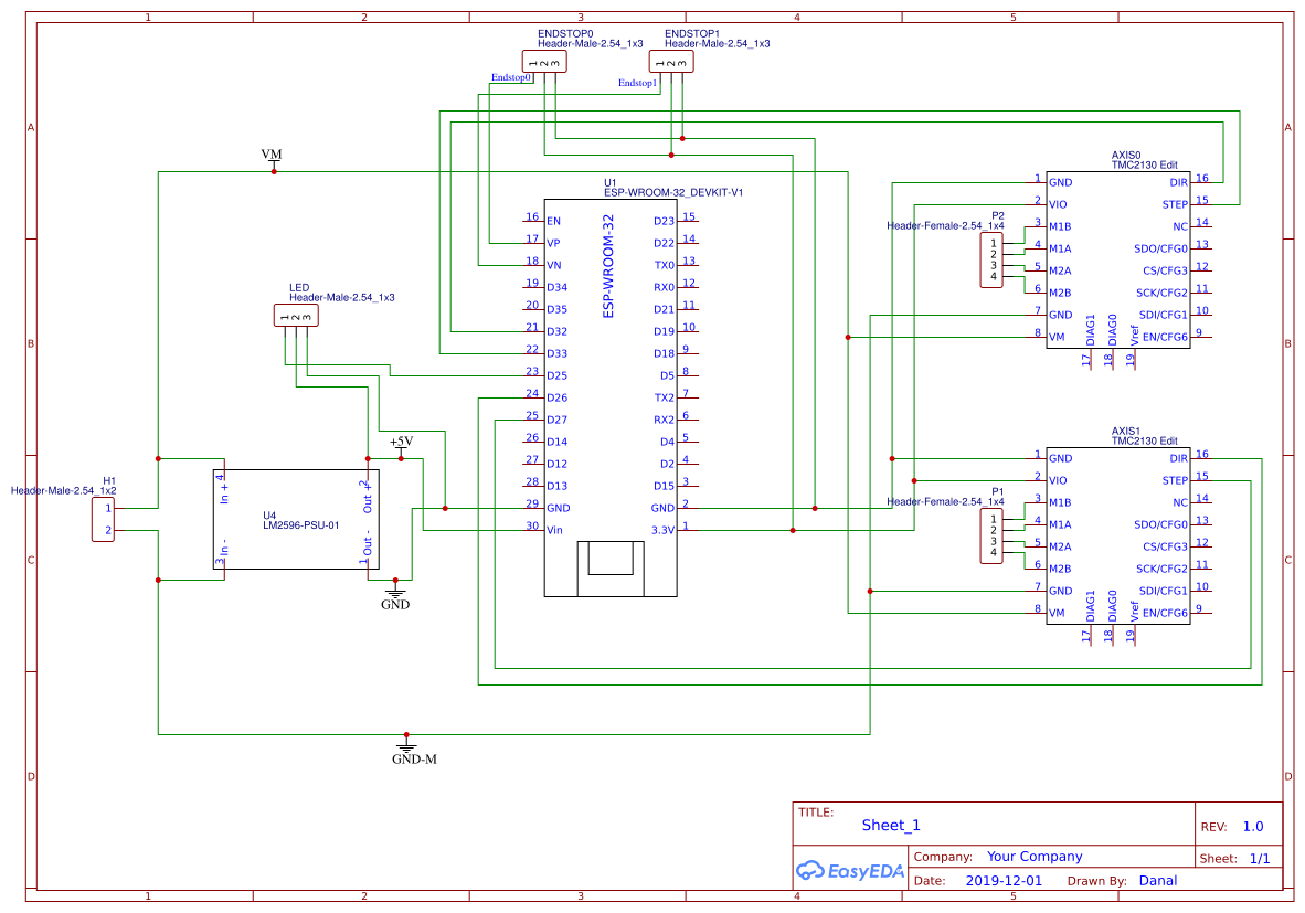 SandTableESP32 V1.0 - EasyEDA open source hardware lab
