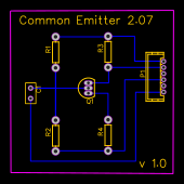 common-emitter amplifier 2.07 - EasyEDA open source hardware lab