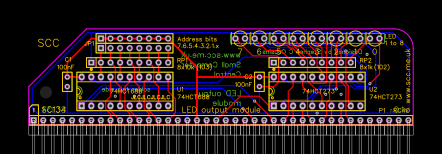 SC134 v1.0 LED outputs (RC2014) - EasyEDA open source hardware lab