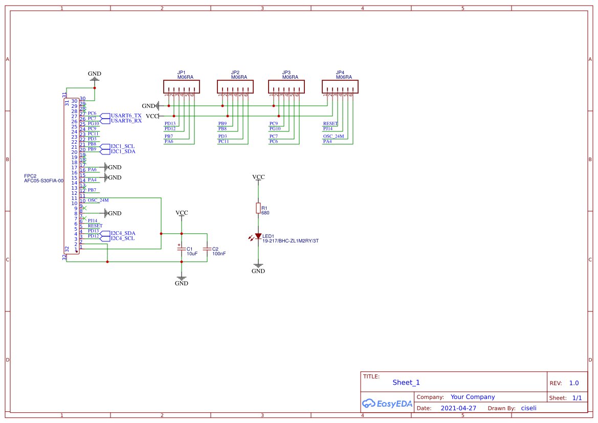FFC_interface - EasyEDA open source hardware lab