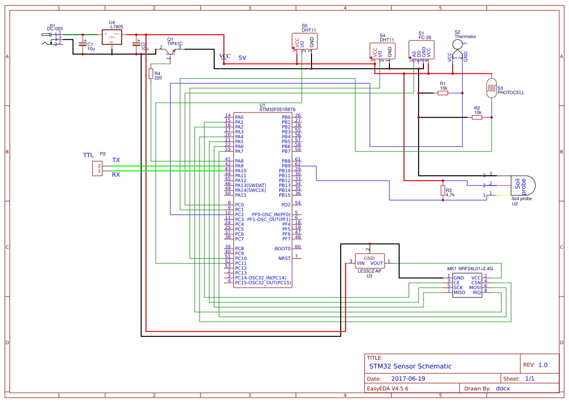 STM Sensor - EasyEDA open source hardware lab