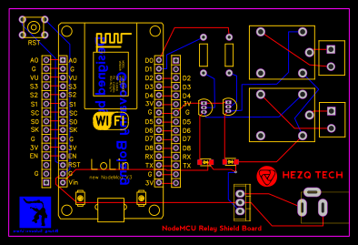 NodeMCU Relay Shield Board - OSHWLab