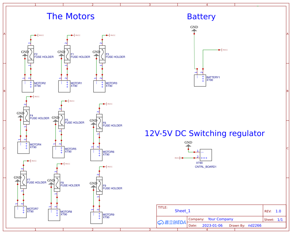 Power Distribution Board w/o ICs v2 - OSHWLab