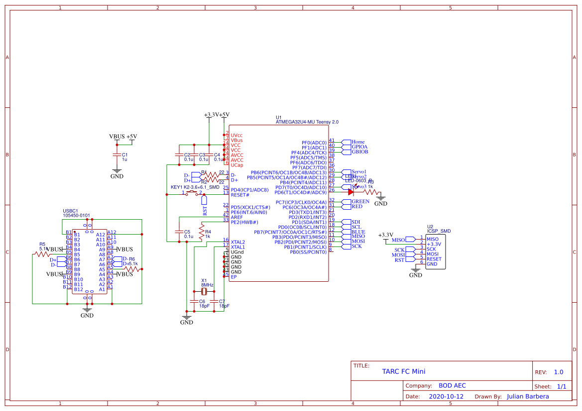 TARC FC Mini - EasyEDA open source hardware lab