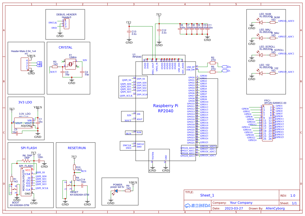 TypeMatrix_rp2040 - EasyEDA open source hardware lab